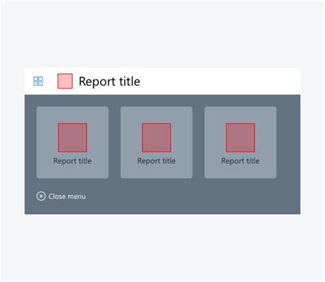 Jedox Design System For Reports Navigation