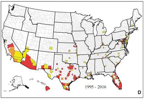 New Map Shows Where Zika Mosquitoes Live In U S TODAY