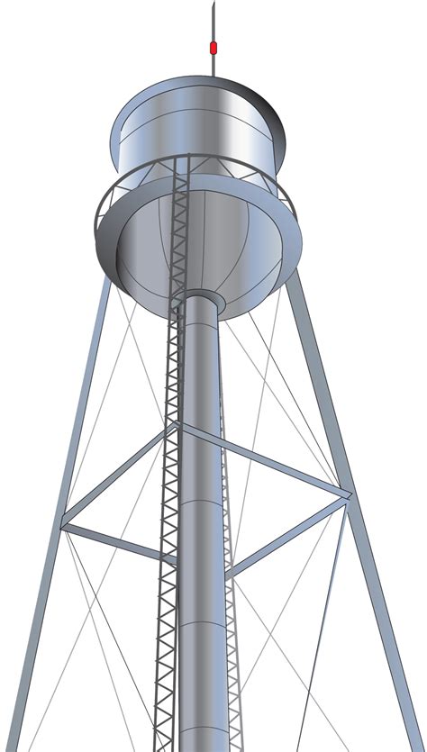 Water Tower Drawing At Ruby Vannatter Blog
