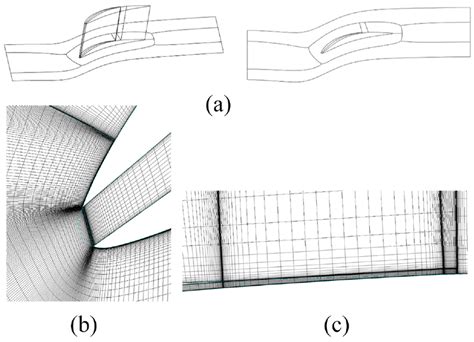 Grid Structure A Whole Grid B Local Grid Near The Leading Edge