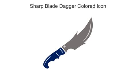 Sharp Blade Dagger Colored Icon In Powerpoint Pptx Png And Editable Eps Format PPT Example