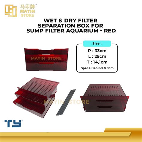 Jual Wet And Dry Filter Separation Box For Sump Filter Aquarium Akuarium Shopee Indonesia