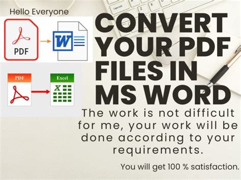 Convert Pdf Files To Ms Word By Jawadnasir Fiverr