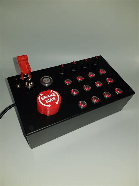 PC USB Button Box 24 Functions Back Lit Red Sim Racing With Etsy