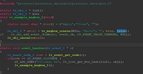 Message Box And Some Question Around It How To Lvgl Forum