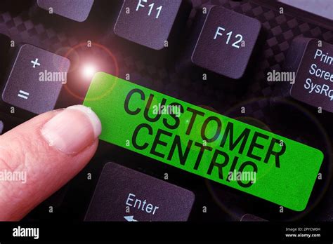 Handwriting Text Customer Centric Concept Meaning Process Of Looking
