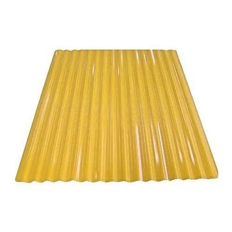 Strong Durable Lightweight And Rectangular Yellow Steel Roofing Sheet At Best Price In Bhavnagar