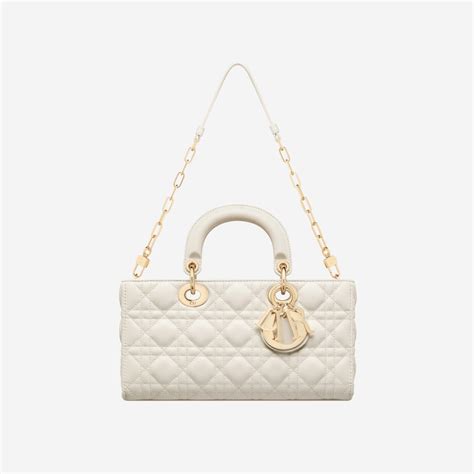 디올 레이디 디조이백 까나쥬 램스킨 라떼 Dior Kream