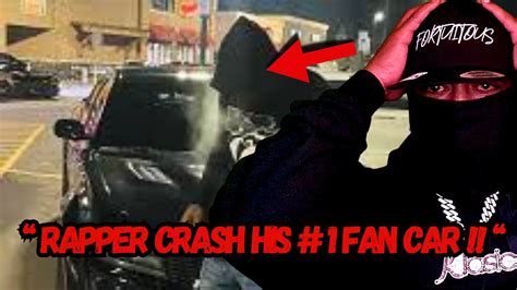 Rapper Crashes His 1 Fan Hellcat Trending Fyp Youtube