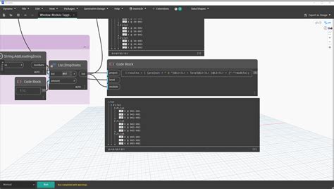 Lacing Longest Level Code Block Developers Dynamo
