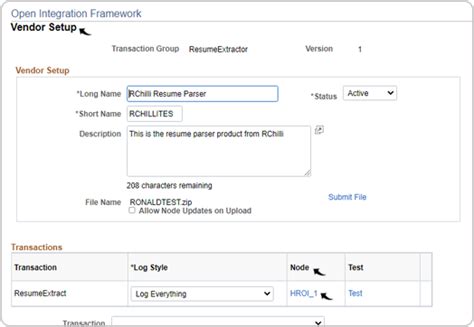 Rchilli Peoplesoft How To Test The Configuration Node Rchilli Helpdesk
