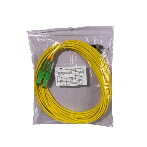 Jfsat5 5mt Sc Apc St Upc Monomodo Sm Duplex Jumper