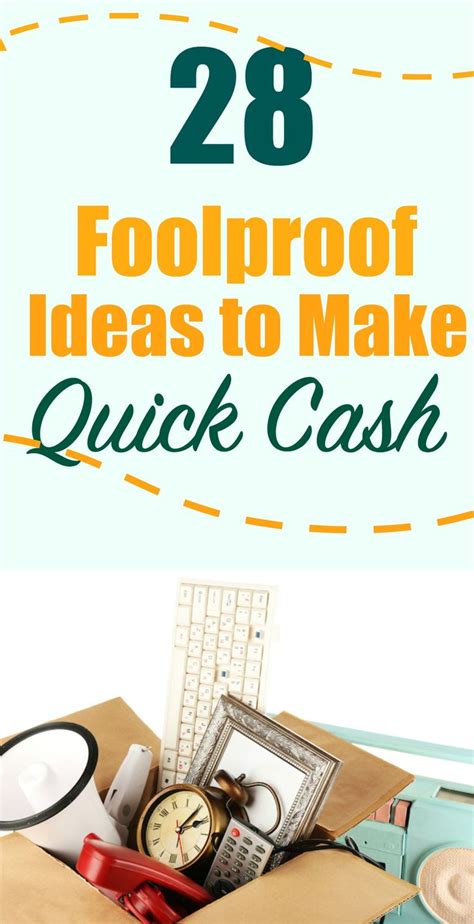 28 Ways To Make Money Quickly Make Easy Money Quick Cash Make Quick