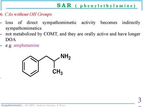 Sympathomimetics Medicinal Chemistry Pptx Chemistry Science