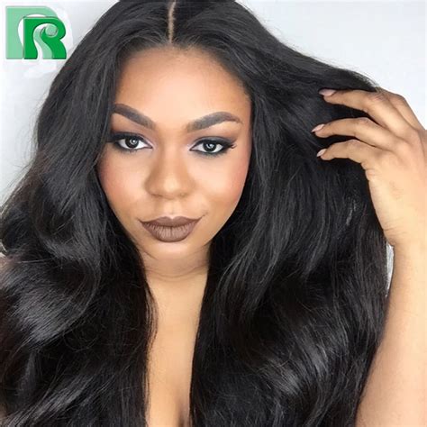 Glueless Full Lace Human Hair Wigs For Black Women Brazilian Lace Front Wigs Body Wave Lace