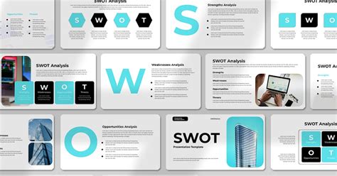 Swot Шаблон Powerpoint Шаблоны презентаций Включая обработать и календарь Envato Elements
