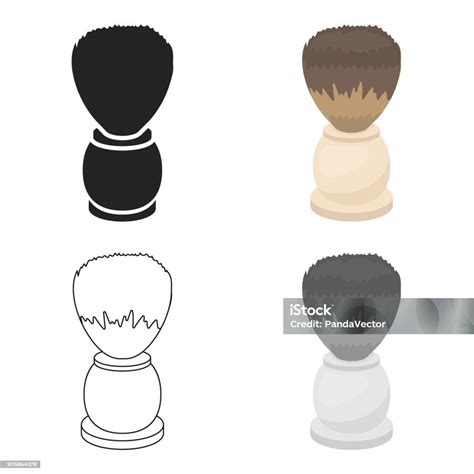 剃須刷圖示在卡通風格的白色背景隔離hairdressery 符號股票向量 Web 插圖向量圖形及更多剃鬚圖片 剃鬚 剪髮師 化妝品