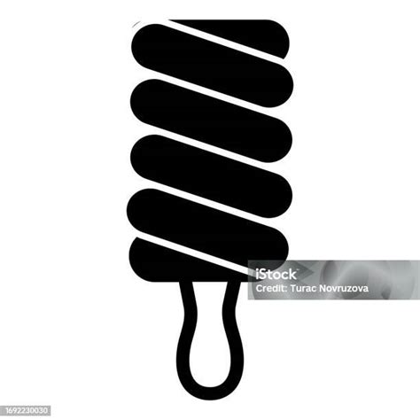 막대기 단단한 아이콘 아이스크림 개념 흰색 배경에 과일 얼음 벡터 기호 아이스크림 문자 모양 스타일의 모바일 개념 웹 디자인에 과일 얼음 벡터 그래픽 3 명에 대한 스톡