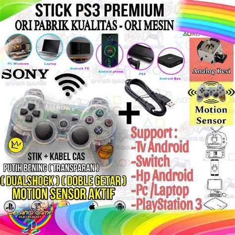 Jual Joystick Ps3 Motion Sensor Premium Sultan Shopee Indonesia