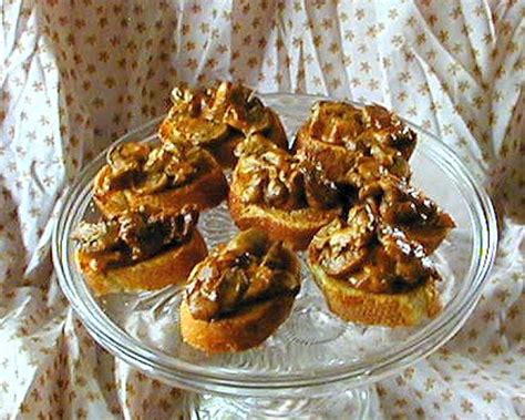 Deviled Mushrooms On Toasted Ciabatta Recipe Chefs Resource Recipes