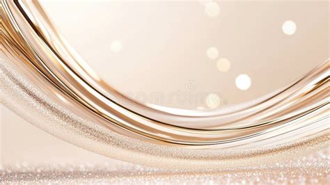 Golden Glamour Cascading Softly Across Shimmering Glitter Surface Embodying Luxurious Waves And