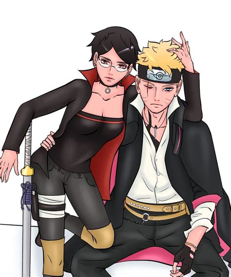 Boruto Two Blue Vortex Borusara Boruto And Sarada Boruto Naruto Team 7