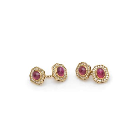 Bid Now Van Cleef And Arpels Cufflinks Rubies Diamonds November 3 0122 11 30 Am Cet