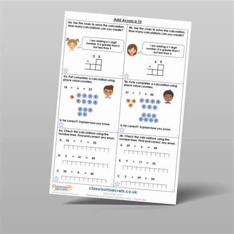 Year 2 Add 2 Digit Numbers Across A 10 Reasoning And Problem Solving Resource Classroom Secrets