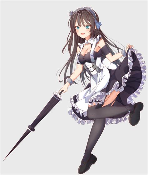 Safebooru 1girl D Apron Aqua Eyes Ass Azur Lane Bangs Bare Shoulders