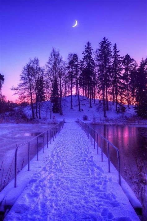 Pin By Media Luna On ̗̀aes˳ Purple ̖́ Beautiful Nature Winter