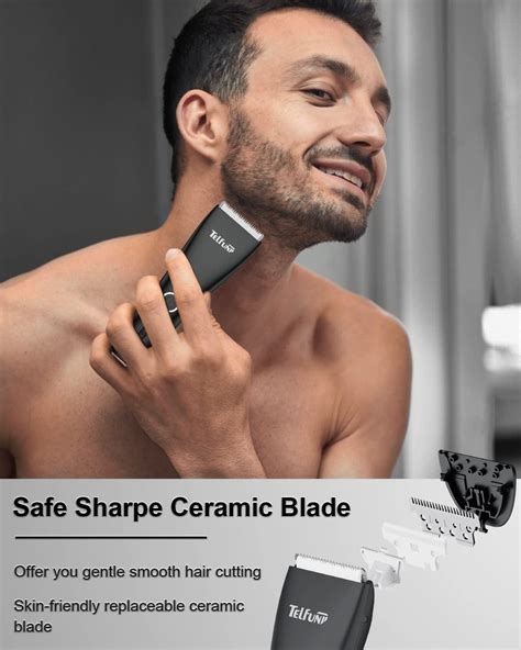 Telfun Body Trimmer For Men Electric Groin Hair Trimmer With