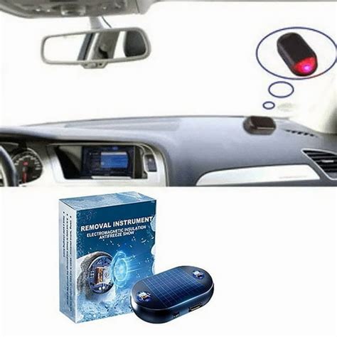 Cevemin Car Solar Security Light With Redblue Led Blinking Solar