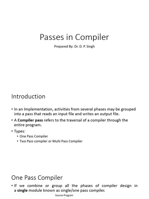 L5 Passes In Compiler Pdf Compiler Source Code
