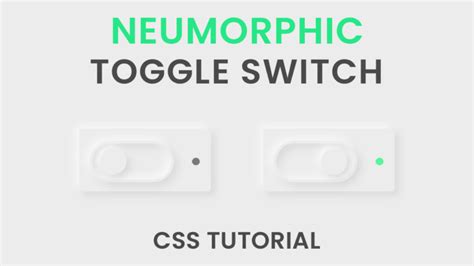Neumorphism UI Toggle Switch Coding Artist