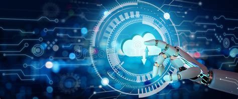 Cloud Computing Technology Data Information On Cloud To Backup Storage
