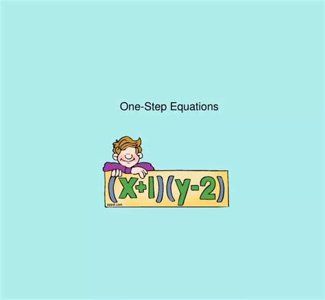 Ppt One Step Equations Powerpoint Presentation Free Download Id