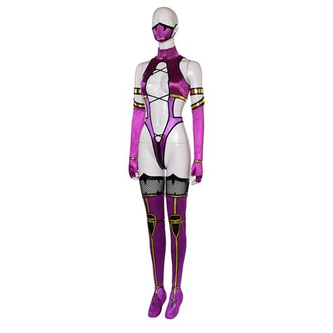 Mortal Kombat Mileena Women Purple Sexy Outfit Party Carnival Hallowee