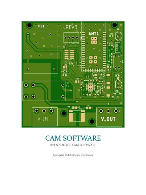Cam Software Pdf Printed Circuit Board Computer Engineering