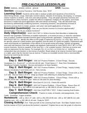 Analyzing Functions Inverse Relationships Pre Calculus Lesson Course Hero