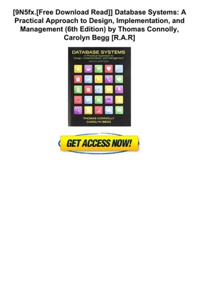 Pdf Get Database Systems A Practical Approach To Design