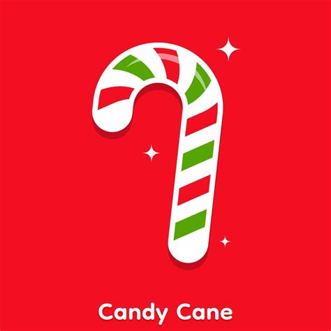 Cute Candy Cane Vector Illustration 12782630 Vector Art At Vecteezy