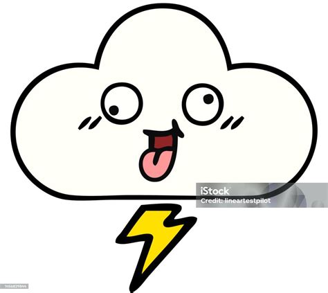 Dessin Animé Mignon Dun Nuage Dorage Vecteurs Libres De Droits Et Plus Dimages Vectorielles De