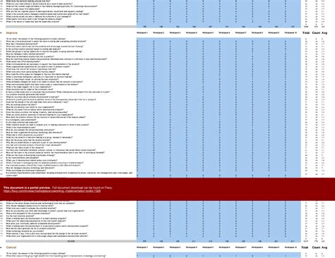 coworking implementation toolkit template excel xls
