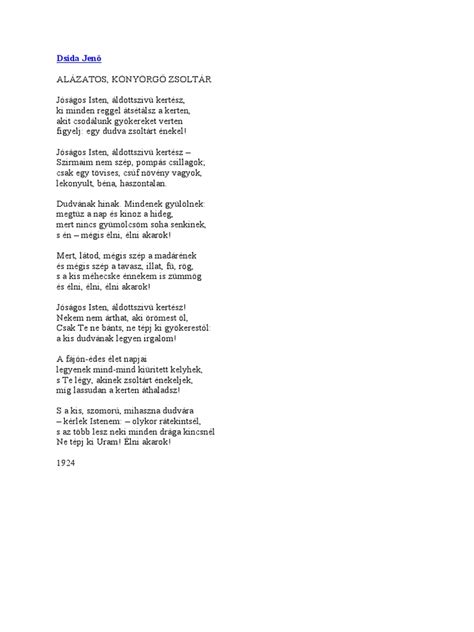 Dsida Jenő Pdf