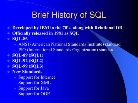Ppt Introduction To Sql Powerpoint Presentation Free Download Id