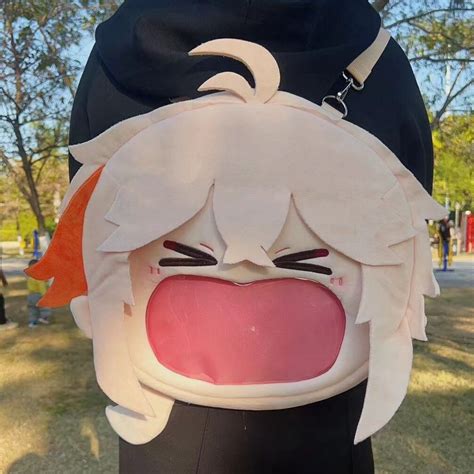 Genshin Impact Kaedehara Kazuha Super Happy Laughing Mouth Ita Backpack