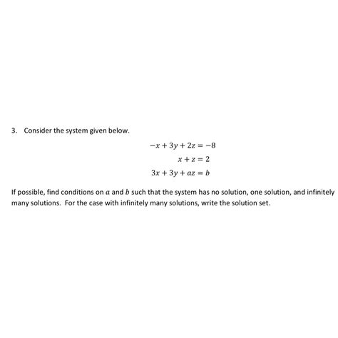 Solved Consider The System Given