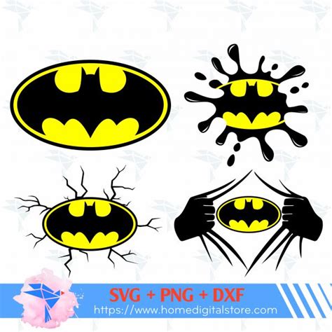 Batman Logo SVG PNG DXF
