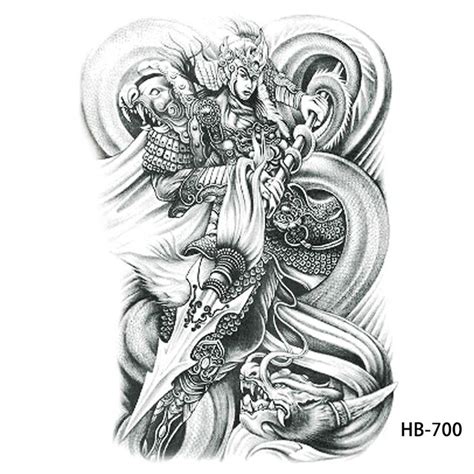 Sdrawing Men S Temporary Tattoos Fish Dragon Tattoo Stickers Body Art