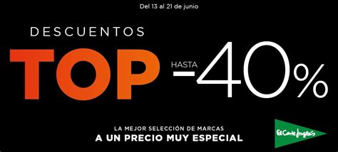 El Corte Inglés lanza Descuentos TOP con en selección de marcas